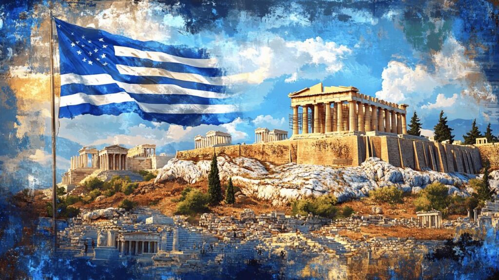 Histoire derriere le drapeau de la Grece : comment ce symbole influence ...